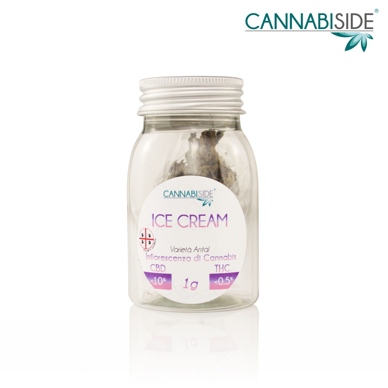 Ice Cream CBD Hemp Flowers Outdoor 1g | CannabiSide